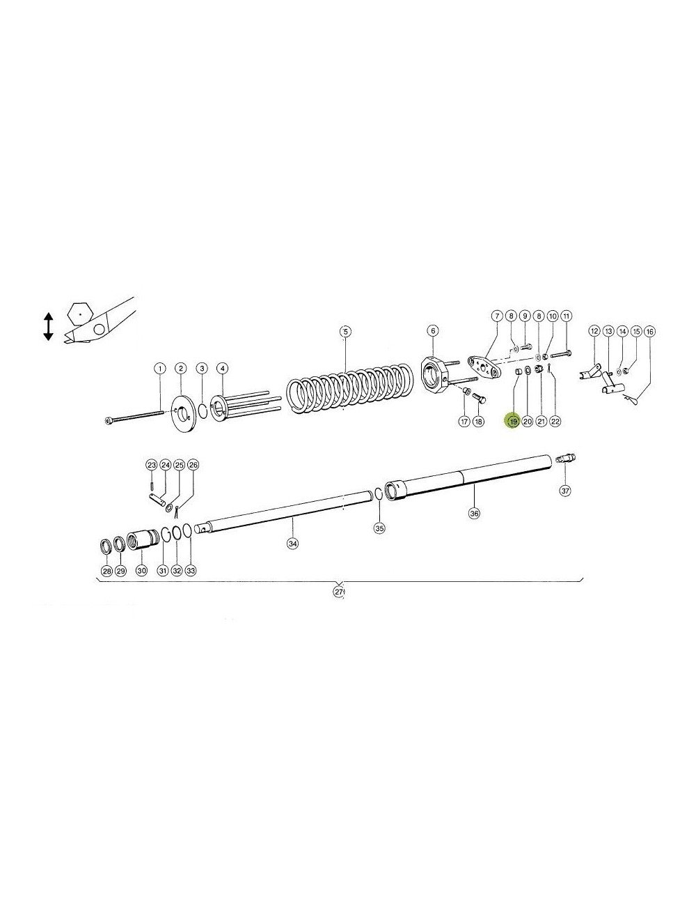 Bucsa bronz cilindru hidraulic 683371.0 pentru Claas